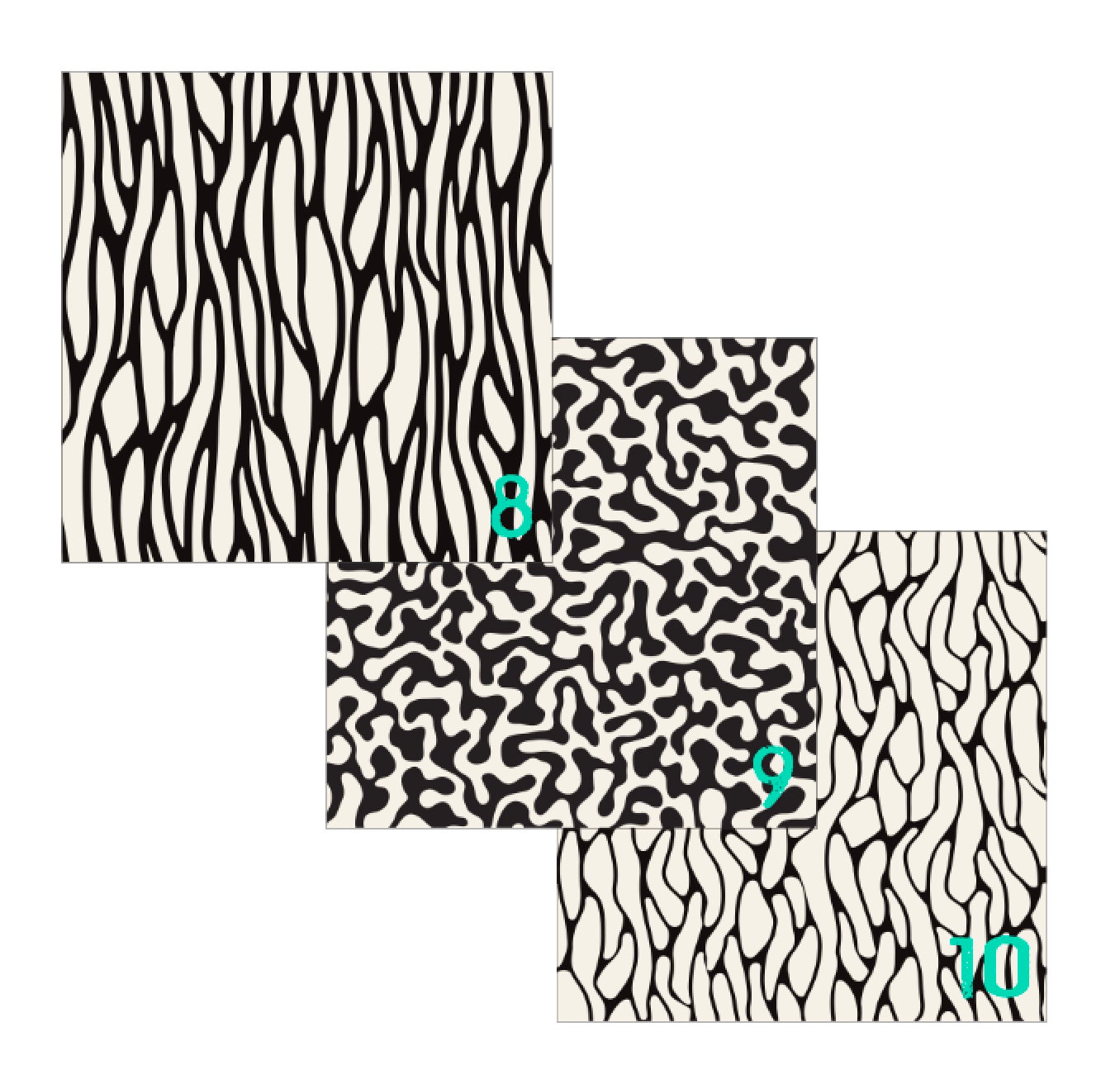 Printed Vinyl SPOTTED BLACK WHITE Patterns 12 X 12 Inch Sheet of Heat ...