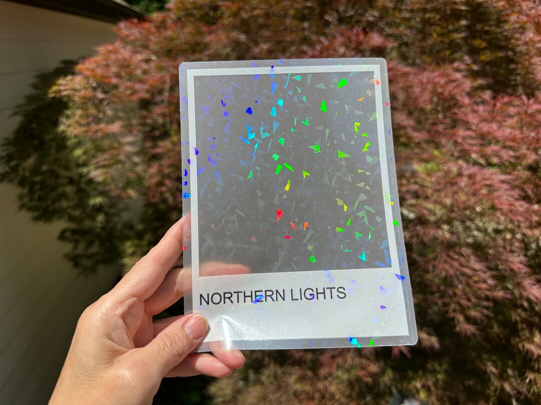 Ice Northern Lights | Suncatcher Sticker | Holographic | Rainbow Maker ...