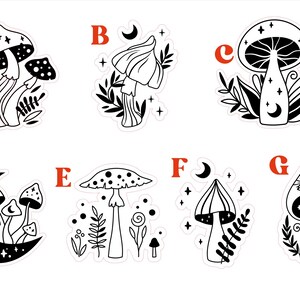 Sticker Mushroom for Water Bottle, Iphone, Macbook, Phone, Phone Case ...