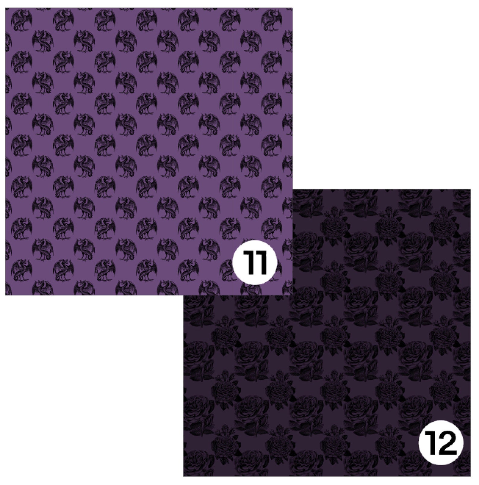 Printed Vinyl & HTV Purple Gothic 12 X 12 Inch Sheet for Your Home ...