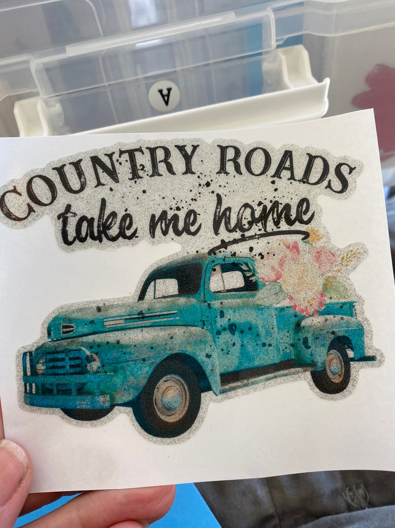 Sticker CL12 Country Roads Take Me Home Watercolor PRINTED - Etsy