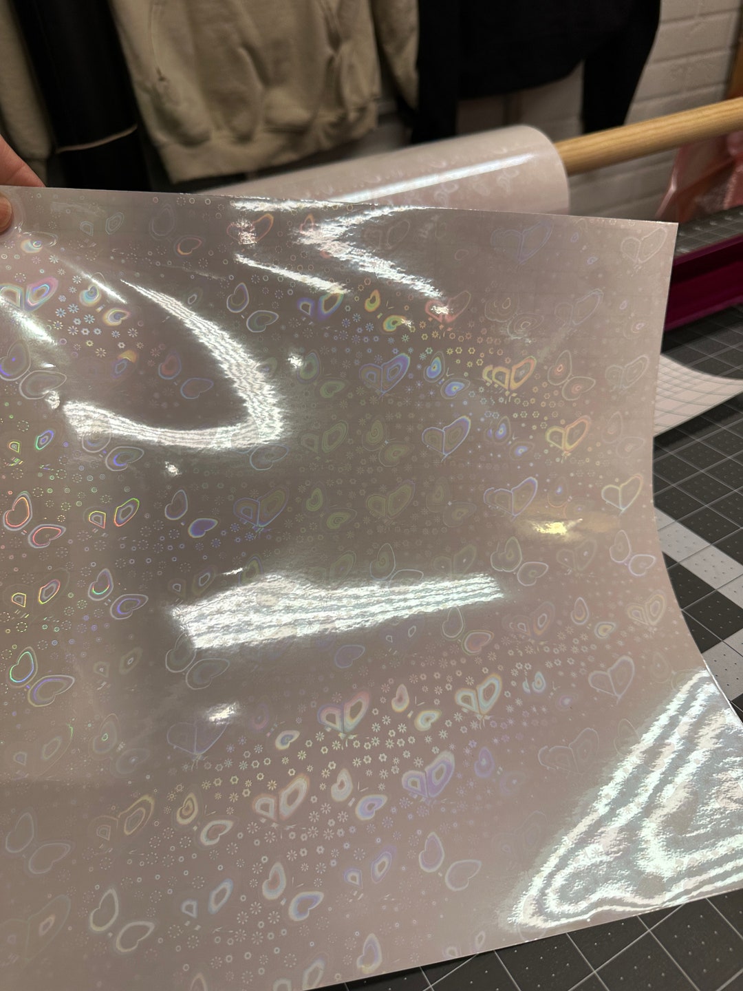 Holographic Butterflies Laminating Sheets 12 X 12 Inches, 3 X 8 1/2 ...