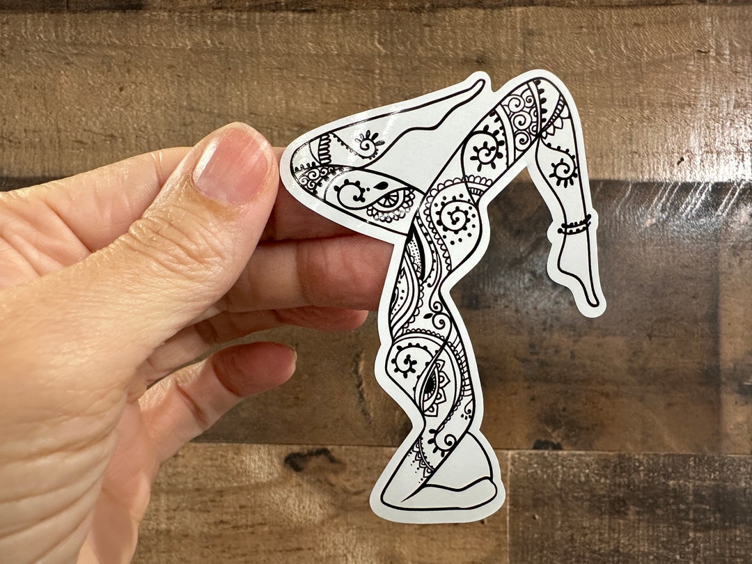 Yoga Pose 5G Vinyl Sticker Waterproof Permanent - Etsy