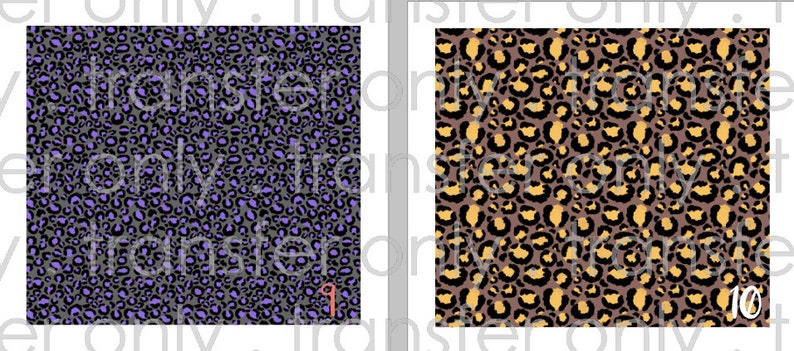 Printed Vinyl FUN CHEETAH Patterns 12 X 12 Inch Sheet of Heat Transfer ...