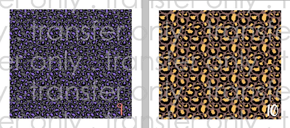 Printed Vinyl FUN CHEETAH Patterns 12 X 12 Inch Sheet of Heat Transfer ...