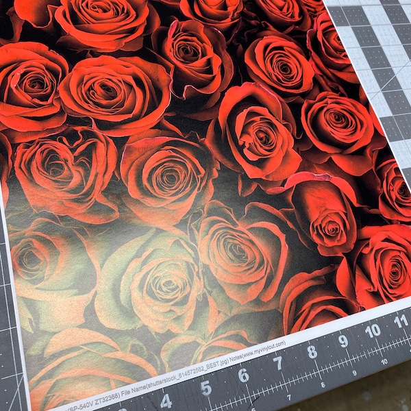 Printed Roses - Etsy