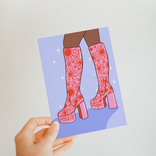 Empowered Women Illustrated Postcard Feminist Art - Etsy