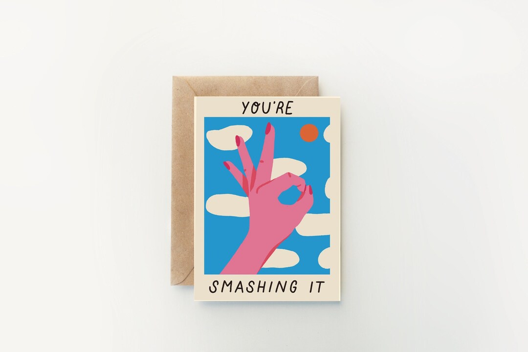You're Smashing It Greeting Card - Etsy