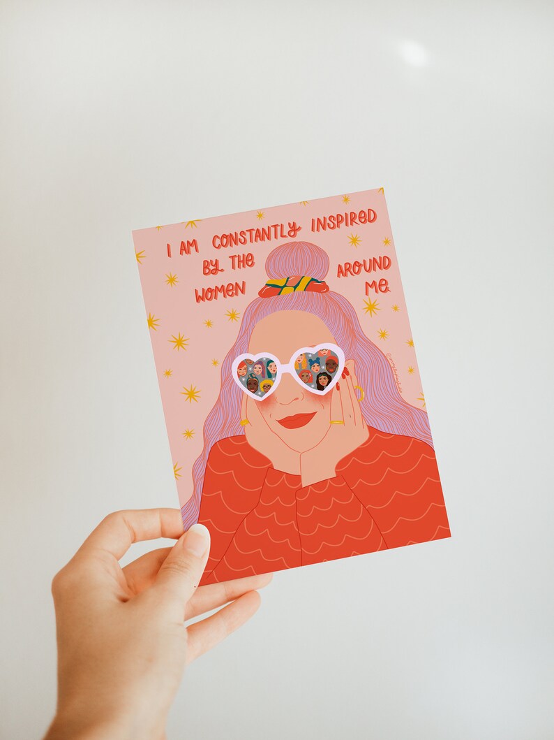 Inspiring Women Illustrated Postcard Feminist Art - Etsy