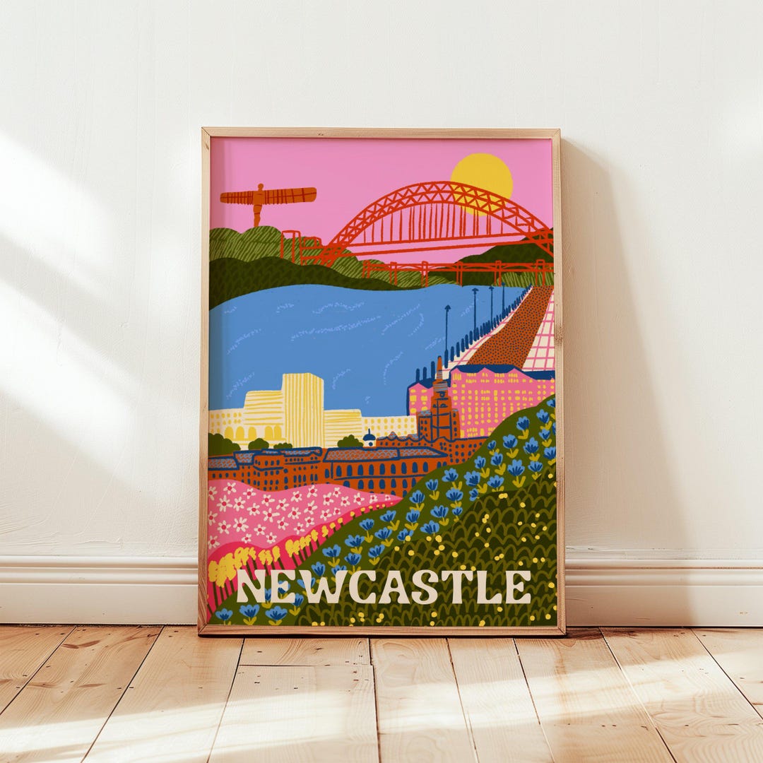 Newcastle | Art Print - Etsy UK