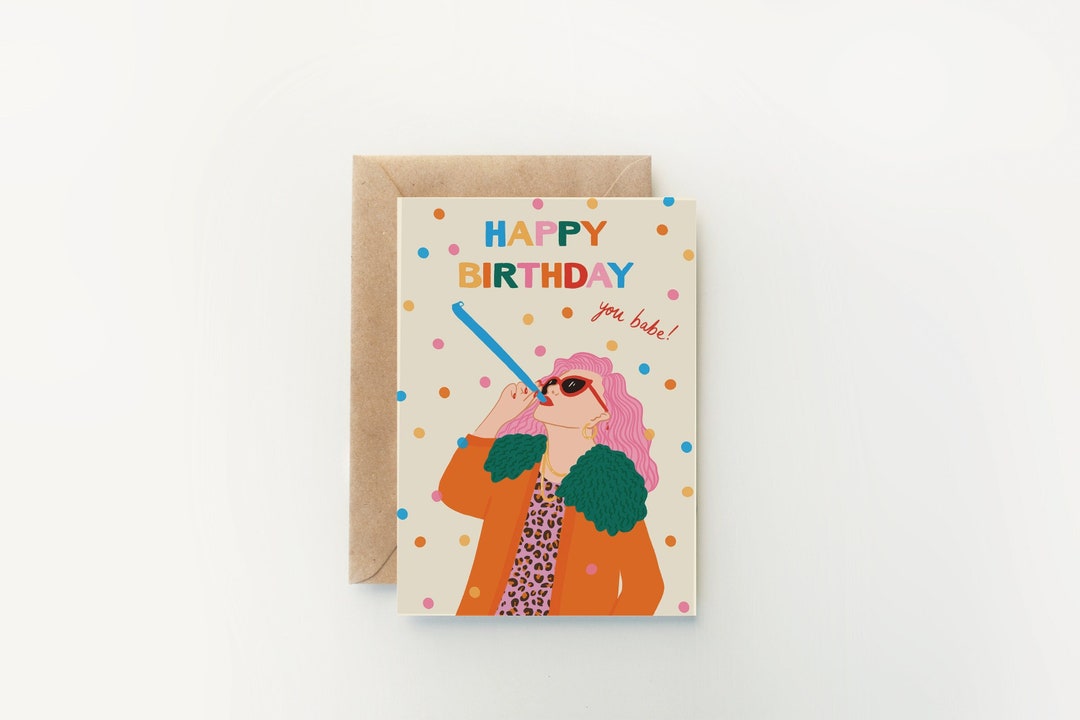 Happy Birthday Party Popper | Birthday Card - Etsy