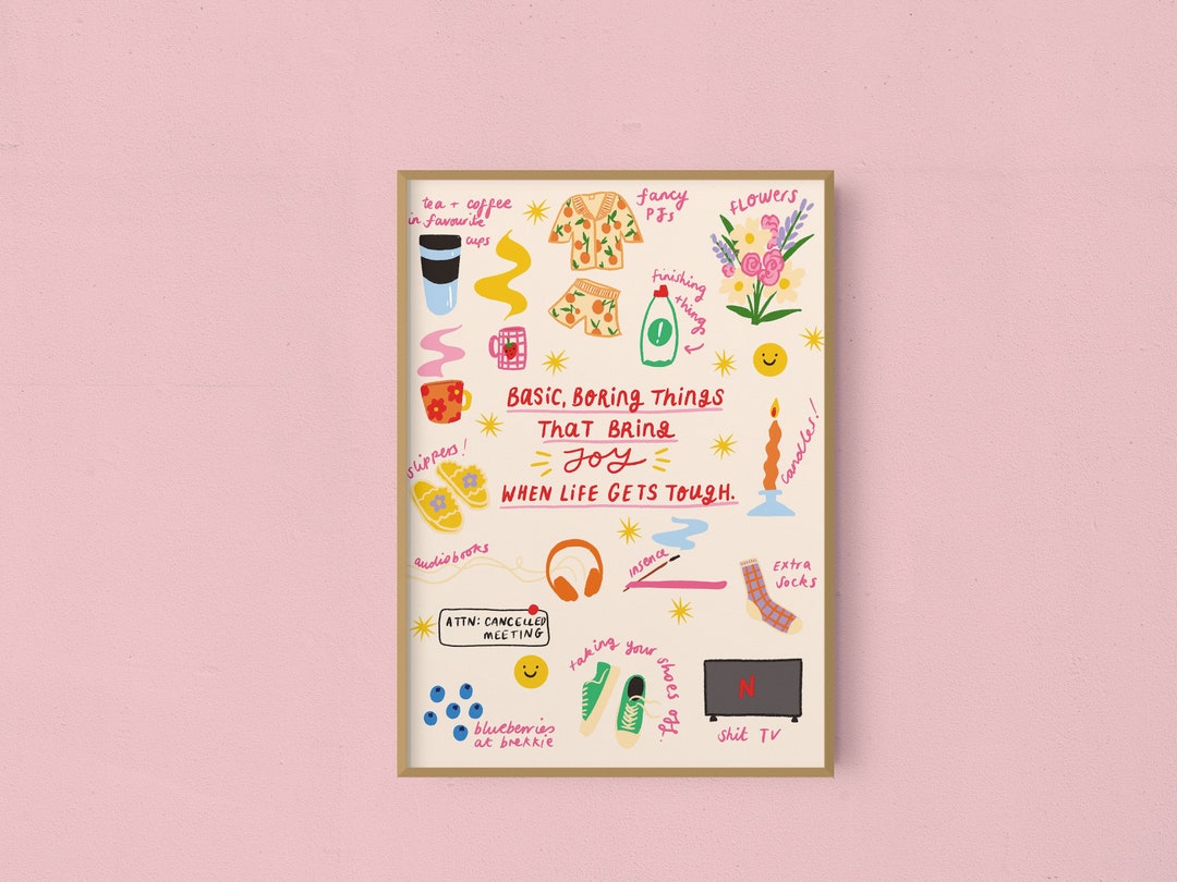 Things That Bring Joy Art Print - Etsy