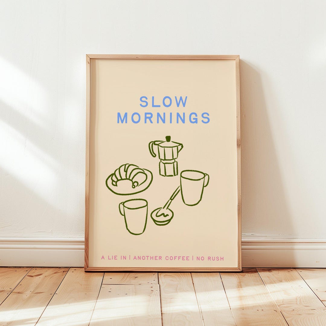 Slow Mornings | Art Print - Etsy