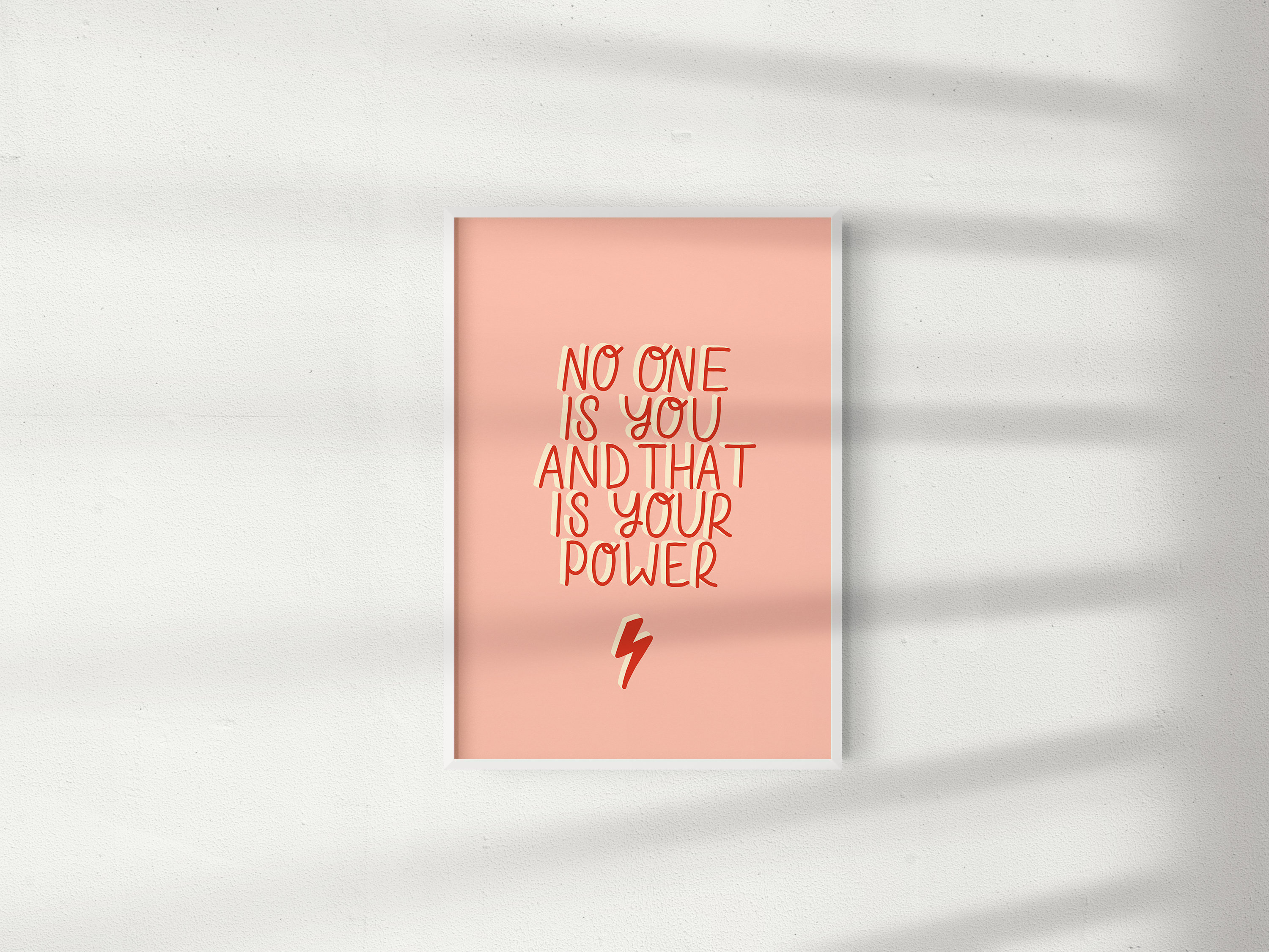 No One is You A4 Art Print Feminist Art Print - Etsy UK