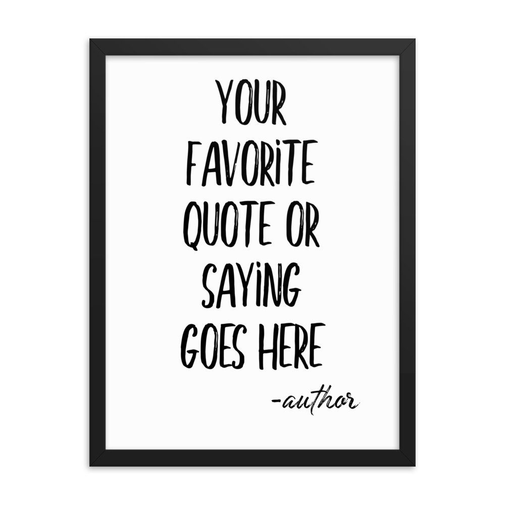 Custom Quote Print / Custom Wall Art / Custom Print / Custom Quote ...