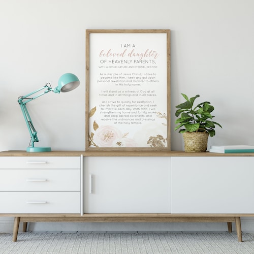 New Young Women Theme PRINTABLE / Updated YW Theme / LDS | Etsy