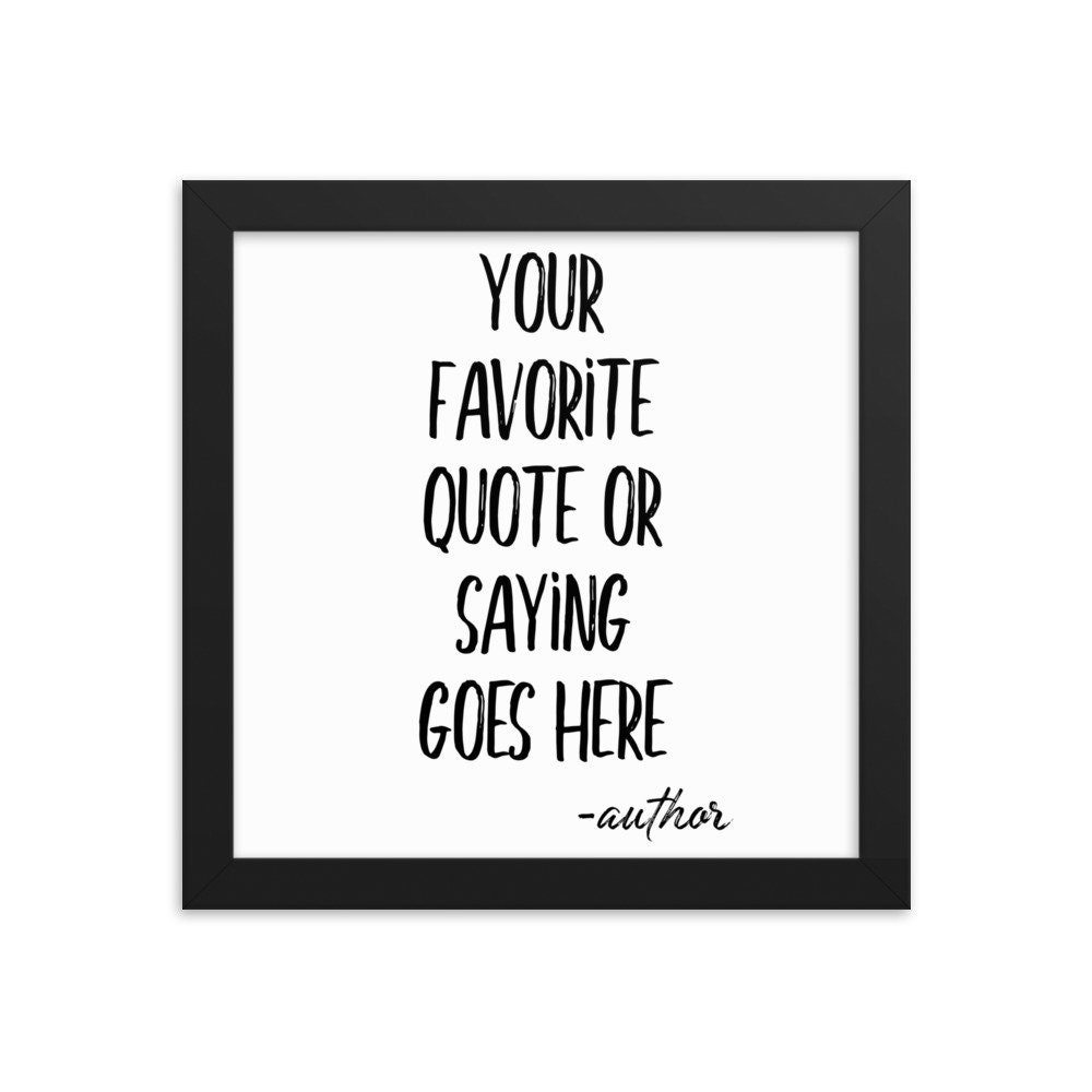 Custom Quote Print / Custom Wall Art / Custom Print / Custom Quote ...