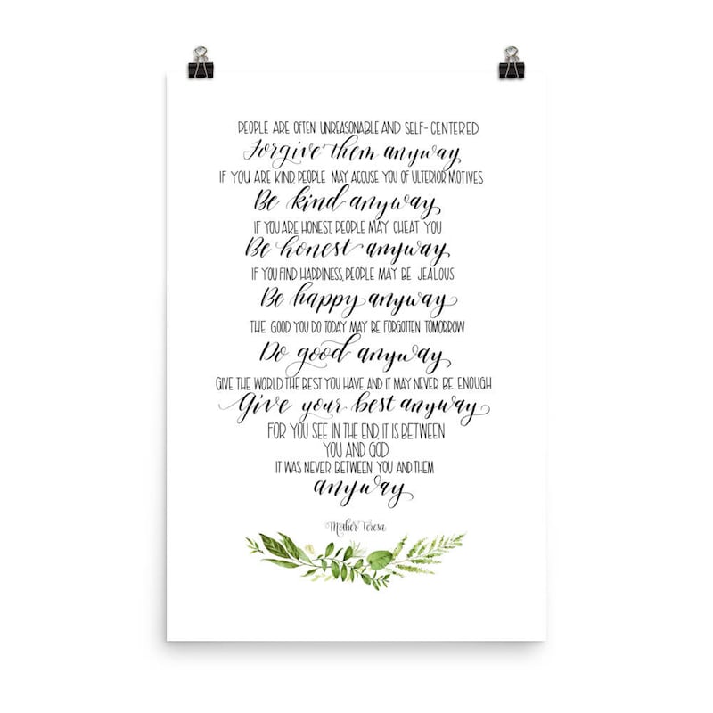 Be Kind Anyway - Etsy