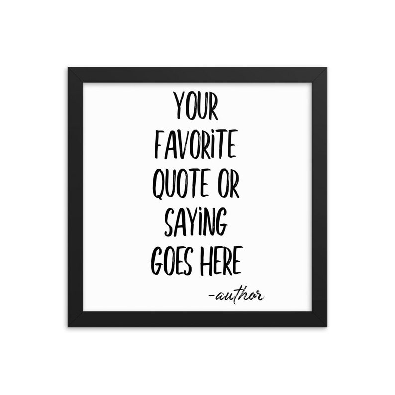 Custom Quote Print / Custom Wall Art / Custom Print / Custom Quote ...