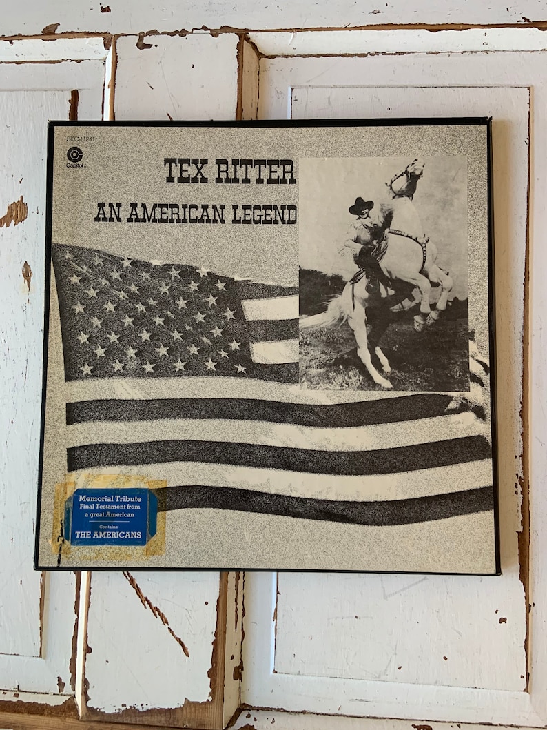 Vintage 1973 Tex Ritter An American Legend 3 LP Vinyl record | Etsy