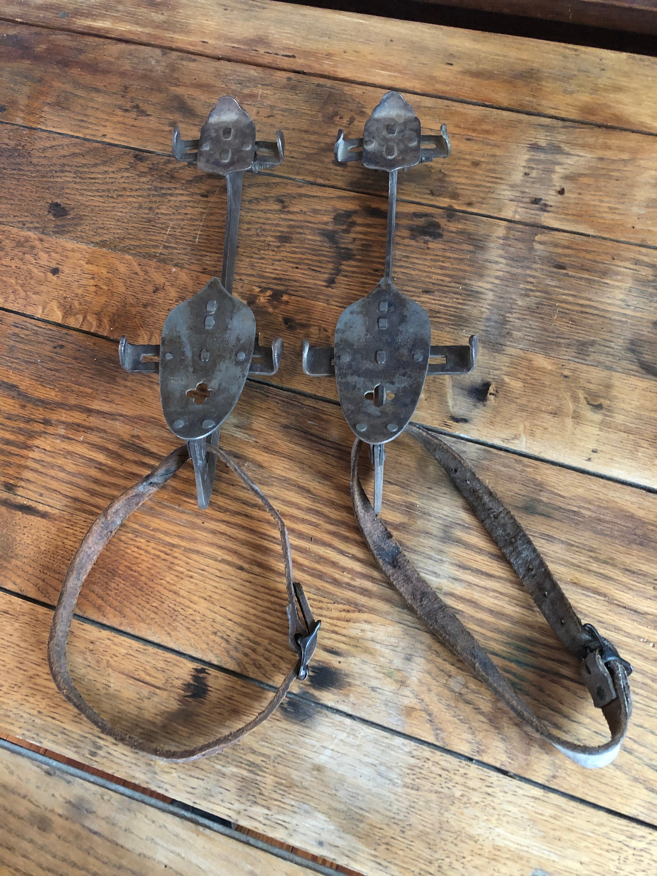 Vintage Antique 1930s Clamp on Metal Ice Skates | Etsy