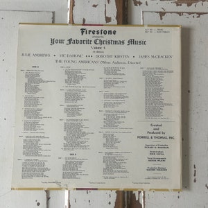 Vintage 1960s Firestone Your Favorite Christmas Carols Volume 4 Vinyl ...