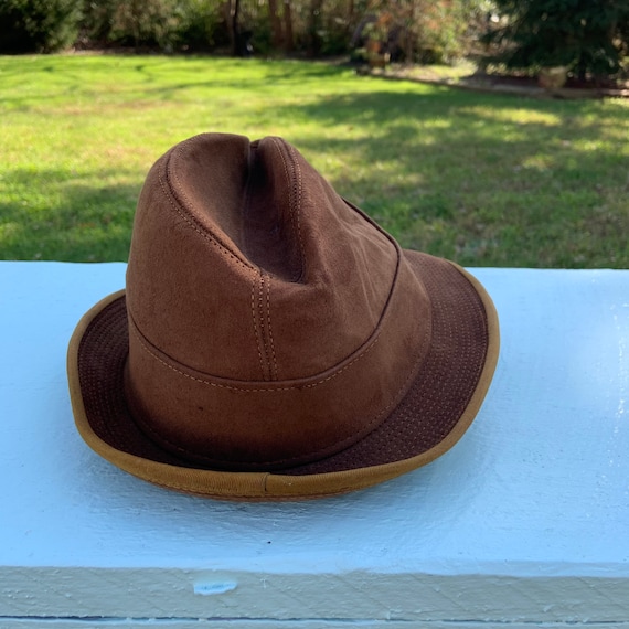 Vintage 1950’s Stetson Leather Suede Fedora - Gem