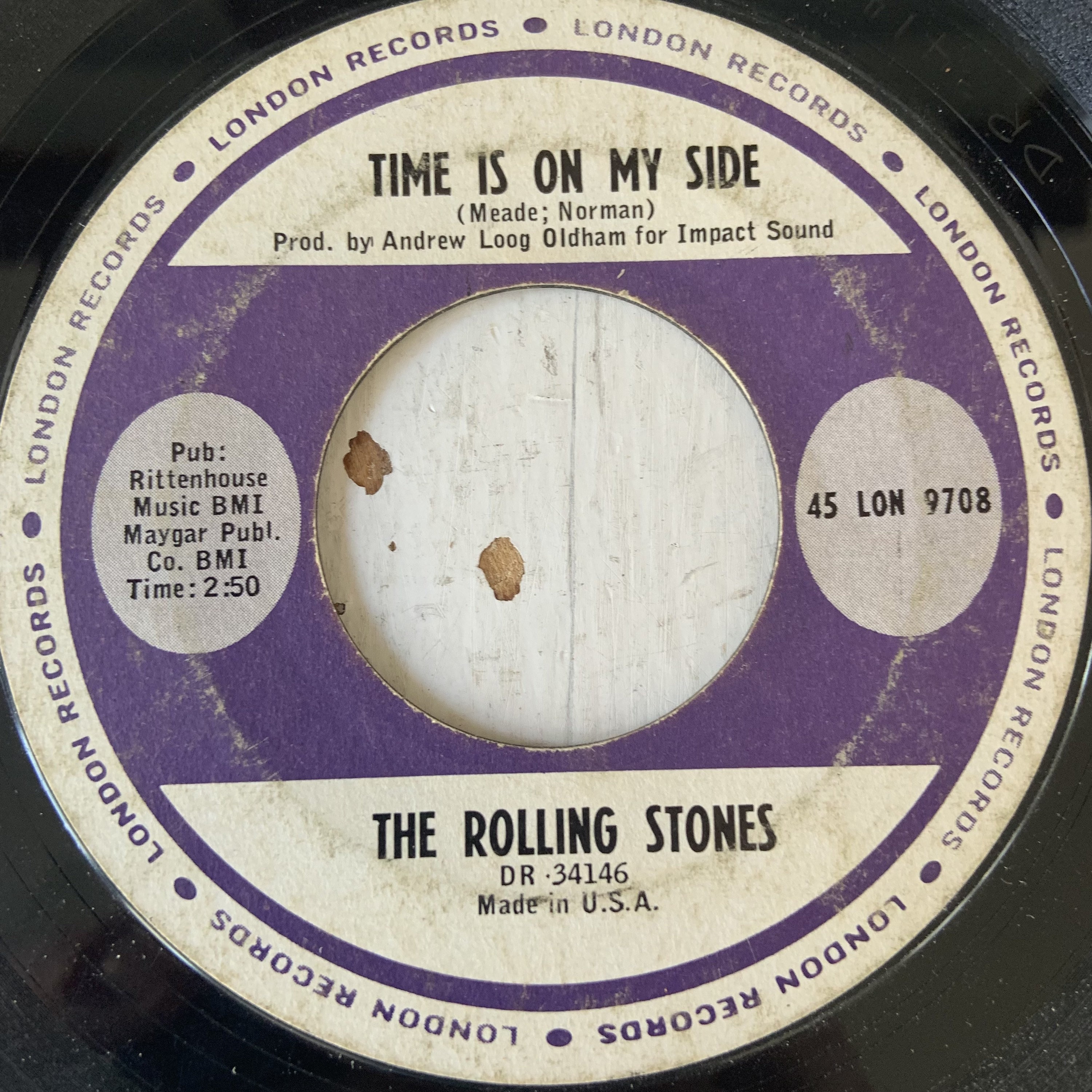 1964 the Rolling Stones - Time is on My Side - 45RPM - Etsy
