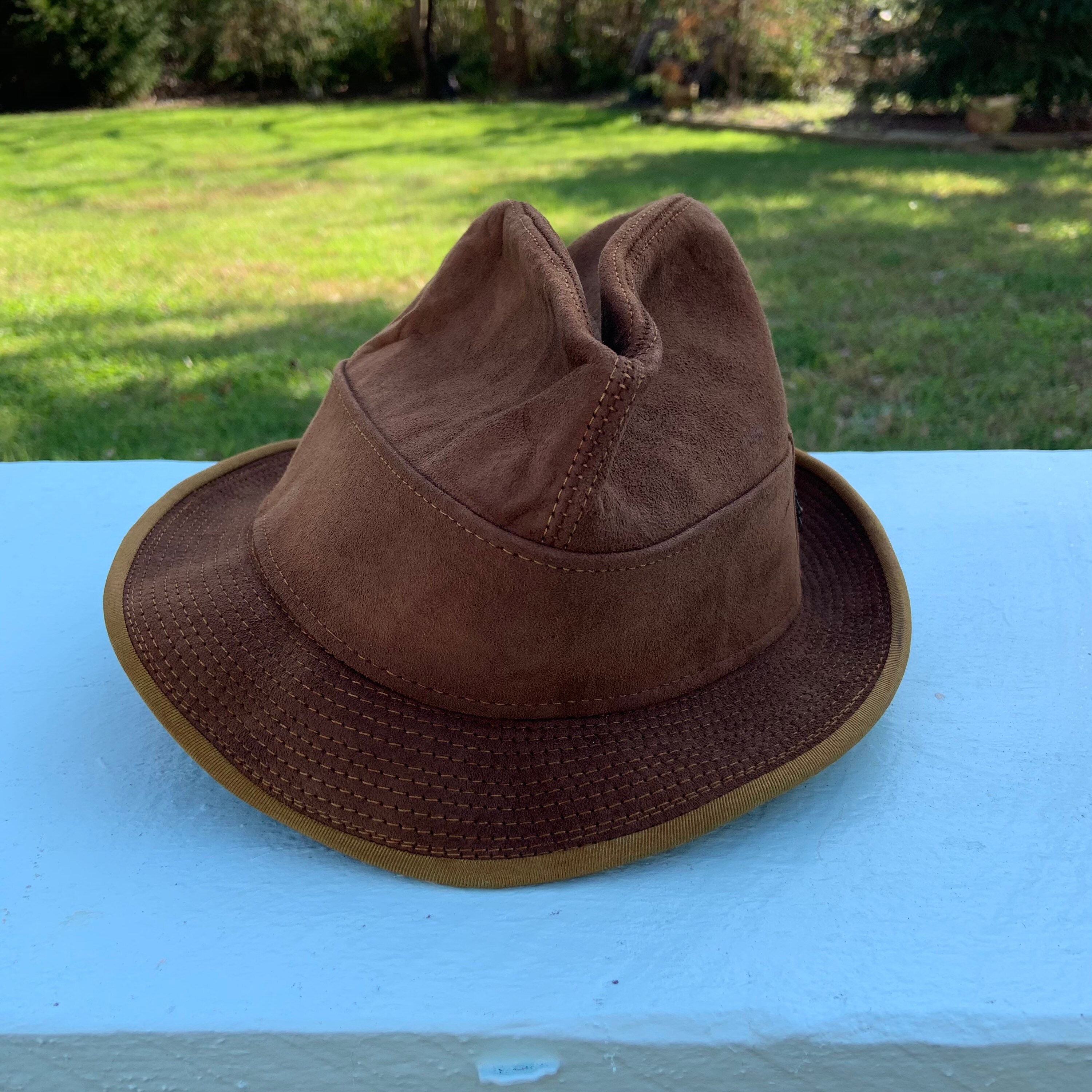 Vintage 1950s Stetson Leather Suede Fedora | Etsy