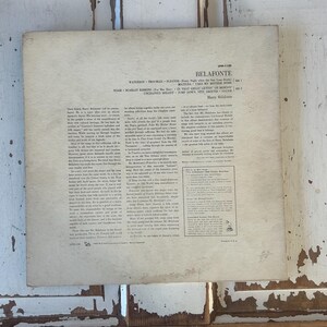 Vintage 1955 Harry Belafonte Album - Etsy