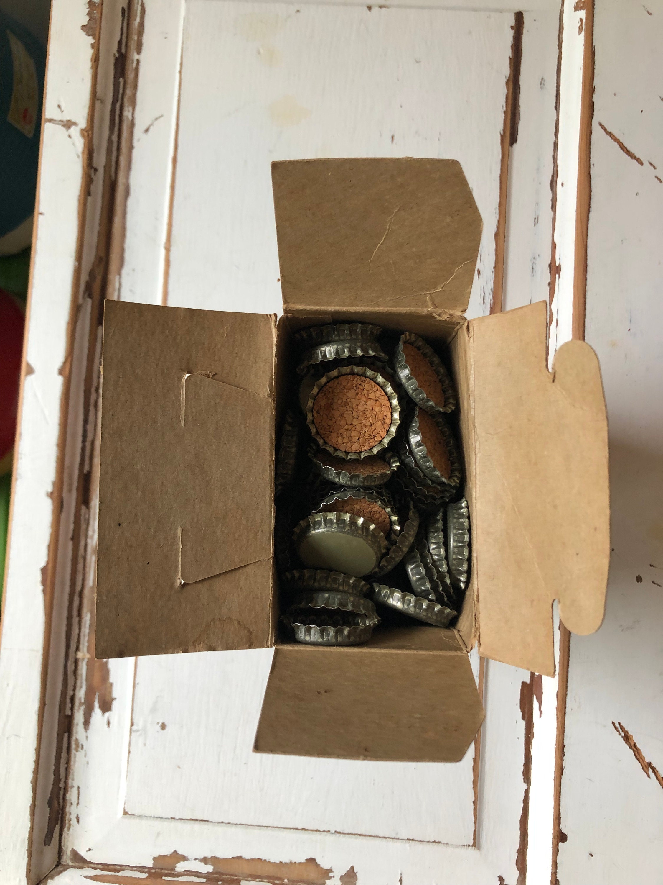 Vintage 1950’s New Old Stock Box of Gold Bond Bottle Caps for Home Bar ...