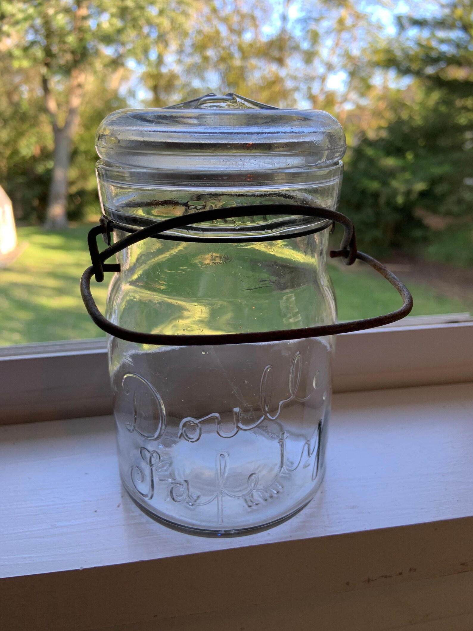 Vintage 1930s Double Safety Canning Jar W Lid Wire Bail - Etsy