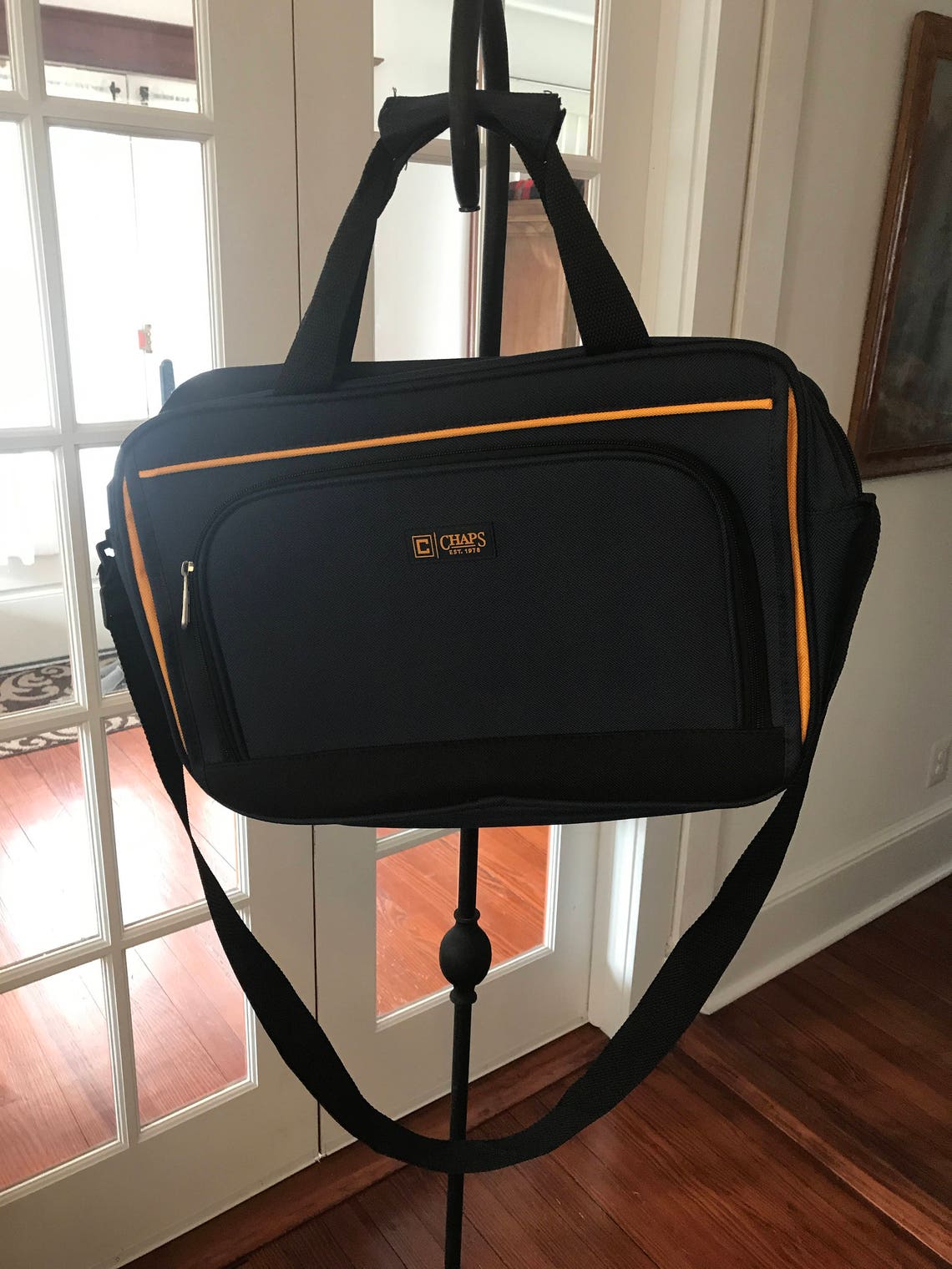 1990's Chaps Small Carry on Bag / Messenger Bag - Etsy