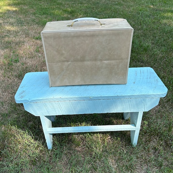 Vintage 1970’s Vinyl Foldable Retro Suitcase - Gem