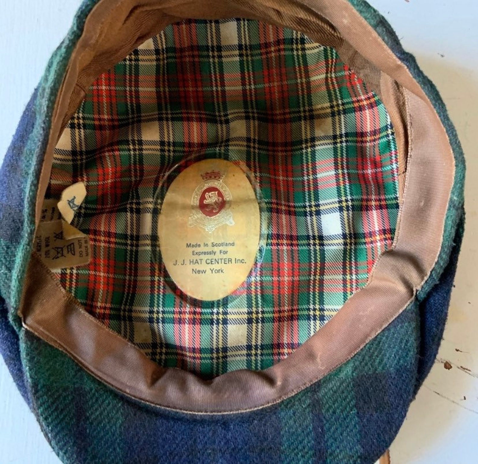 Vintage 1980’s JJ Hat Company New York Tartan News Boy Cap Hat - Etsy