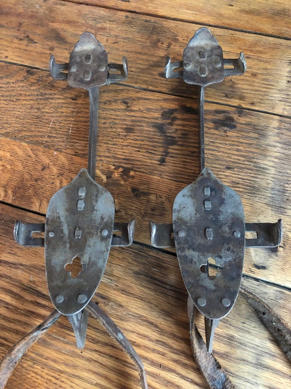Vintage Antique 1930s Clamp on Metal Ice Skates | Etsy