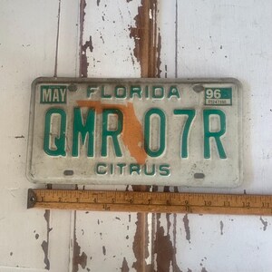 Vintage 1990's Florida License Plate QMR07R - Etsy