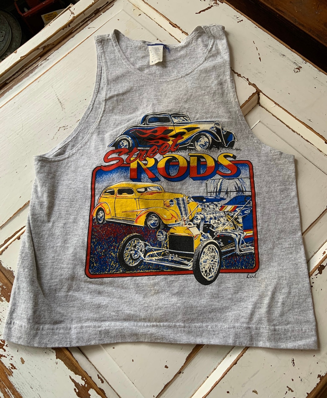 Vintage 1980’s Street Rod Hot Rod Car Tank Top - Etsy