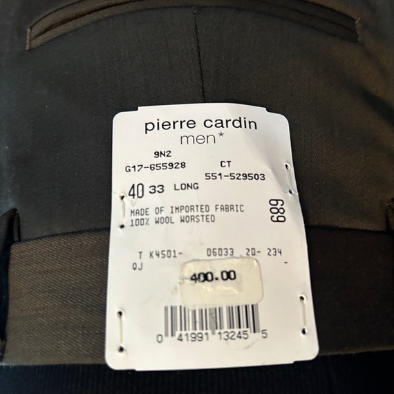 Vintage 1990's NOS Pierre Cardin Wool Suit with tags - Gem