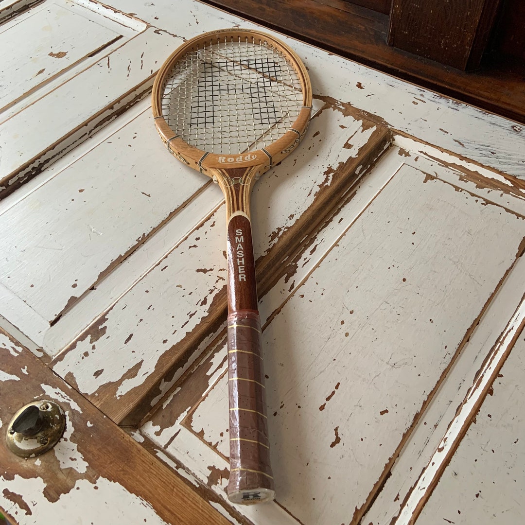 Vintage 1970s Roddy Smasher Wooden Tennis Racket - Etsy