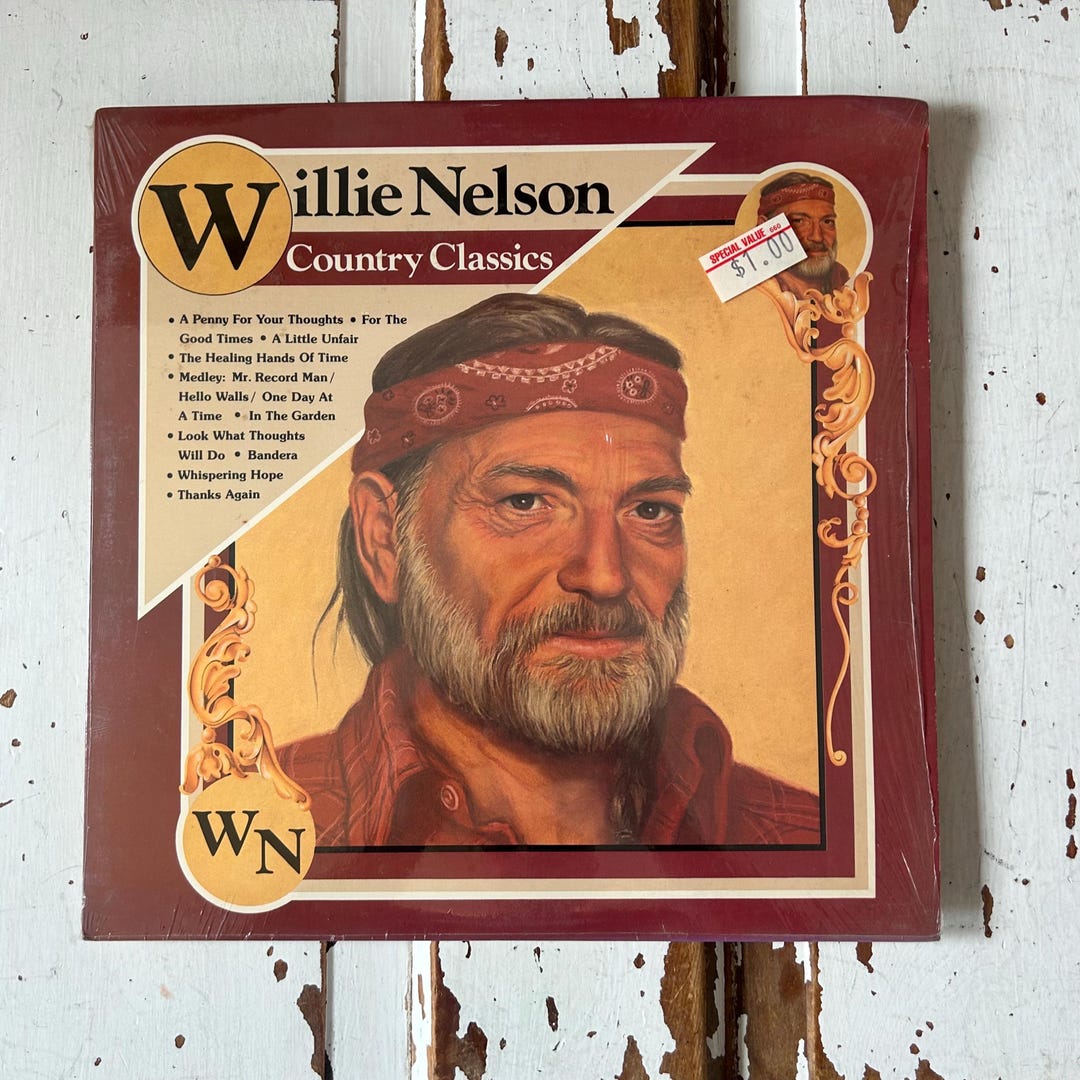Willie Nelson Country Classics 1982 Vinyl Album Record Vintage - Etsy