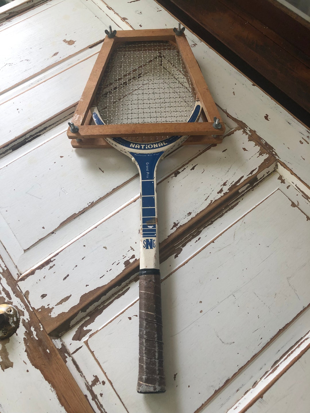 Vintage 1970’s Wooden Tennis Racket - Etsy