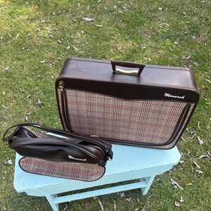 Vintage 1970’s Monarch Plaid Luggage 2 Piece Set Suitcase - Etsy