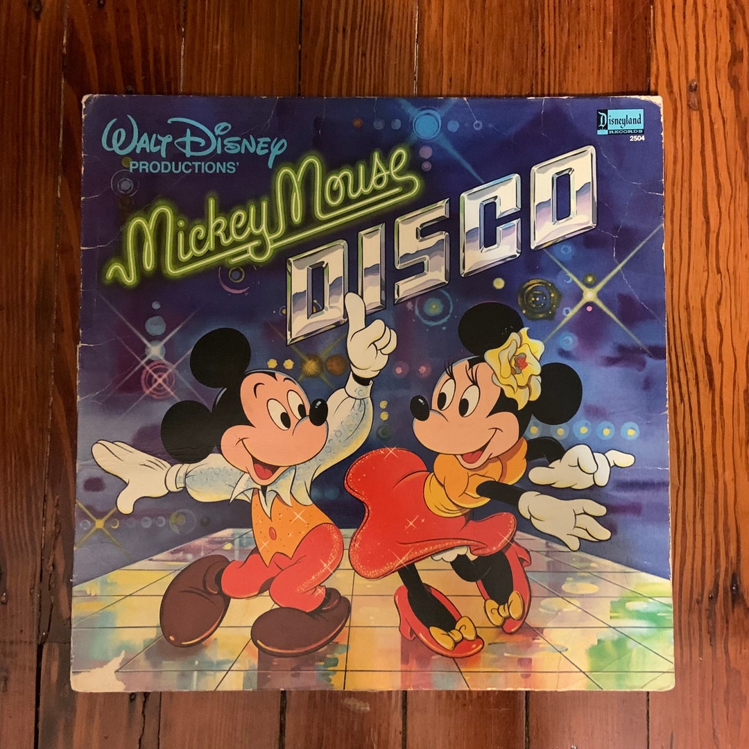 Vintage 1979 Disney Mickey Mouse Disco Vinyl Album - Etsy