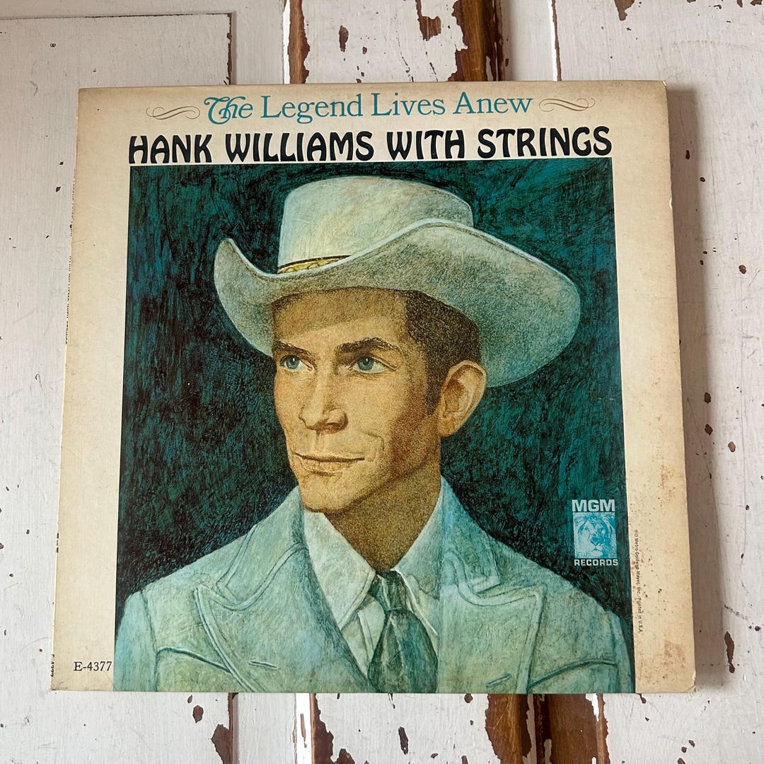 Hank Williams With Strings the Legend Lives Anew MGM Records 1966 - Etsy
