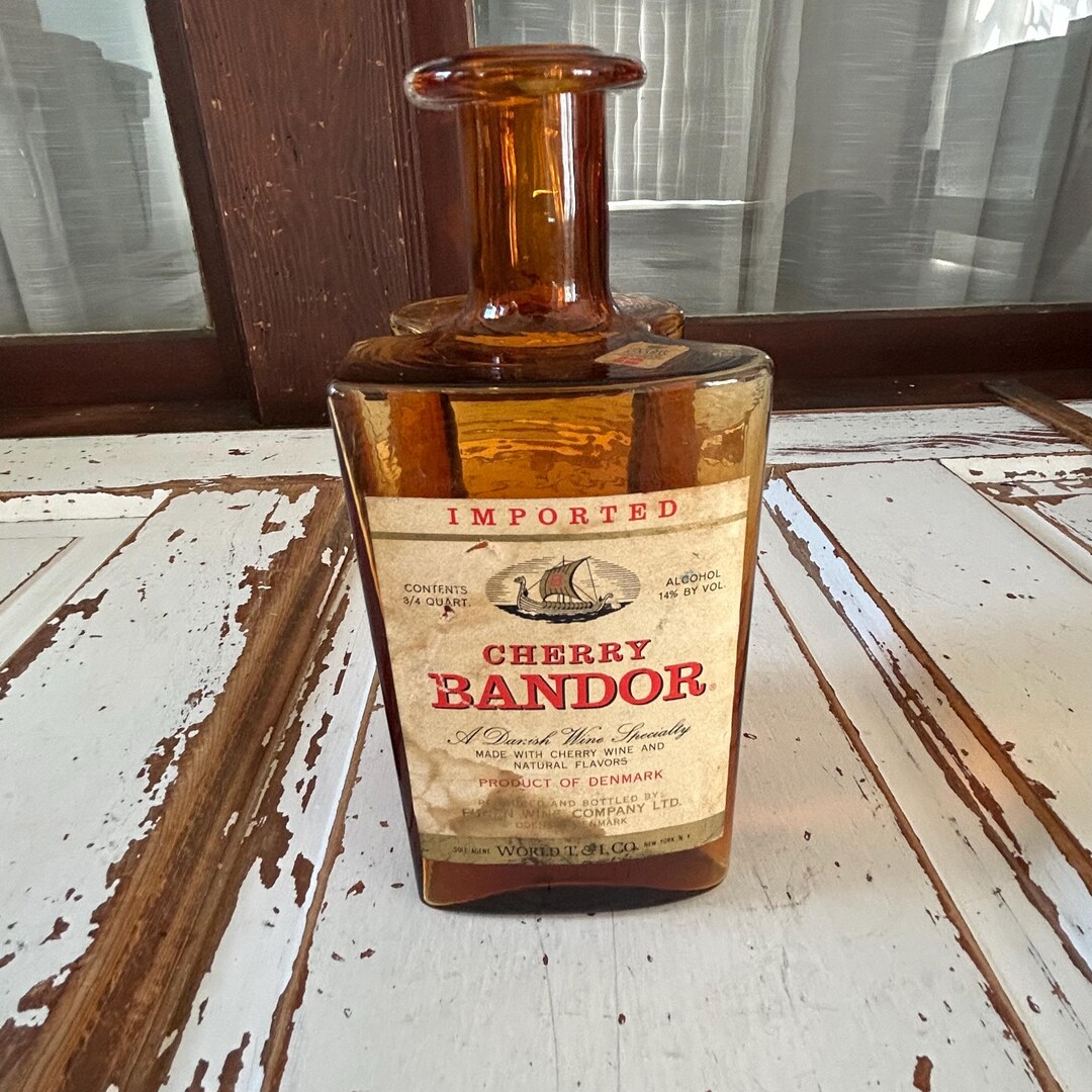 Vintage 1930's 1940's Danish Cherry Bandor Liqueur Bottle - Etsy