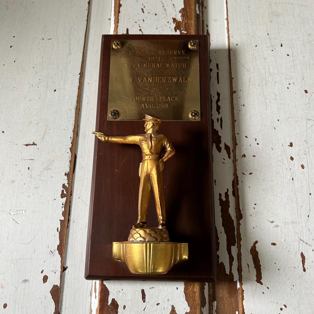 Vintage Police Marksmanship Trophy Vintage 1971 - Etsy
