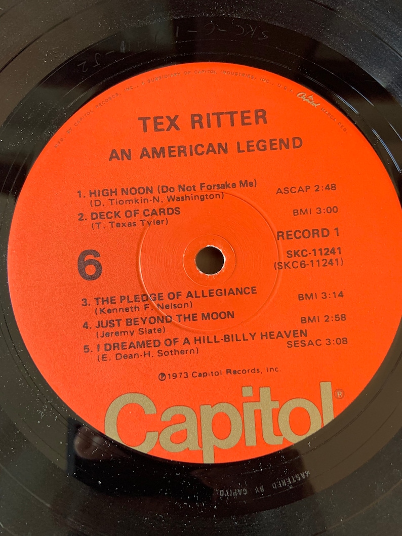 Vintage 1973 Tex Ritter An American Legend 3 LP Vinyl record | Etsy