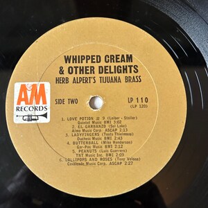 Vintage 1965 Herb Alperts Tijuana Brass Whipped Cream & Other Delights ...