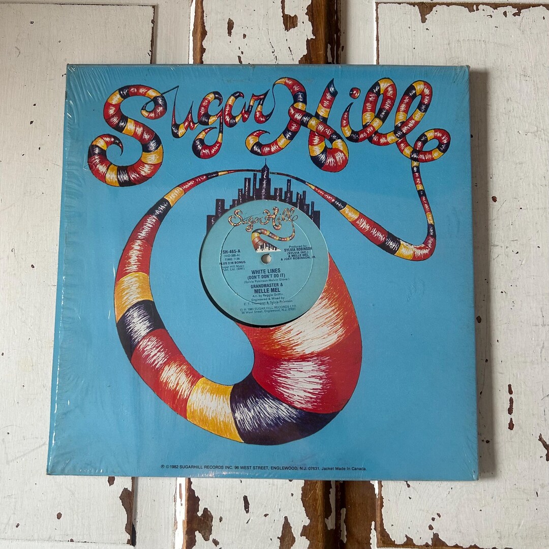 Vintage 1982 Grandmaster Flash White Lines 12” Vinyl Melle Mel - Etsy